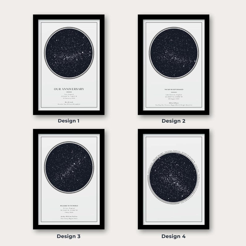 We Said I Do Personalised Star Map, Wedding Gift for Couple, Custom ...