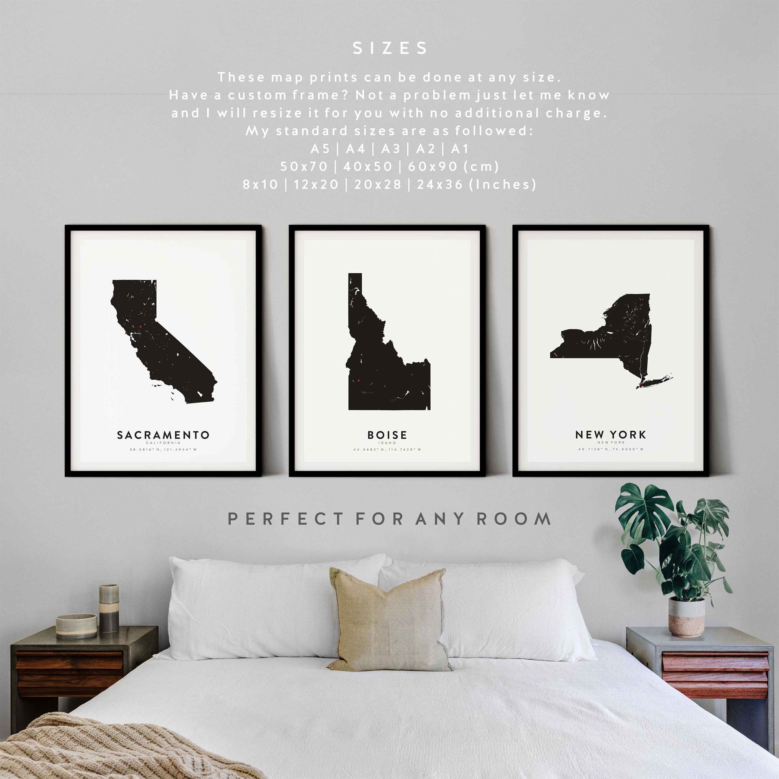 Custom State and City Prints Any Location 3 for 2 Offer - Etsy