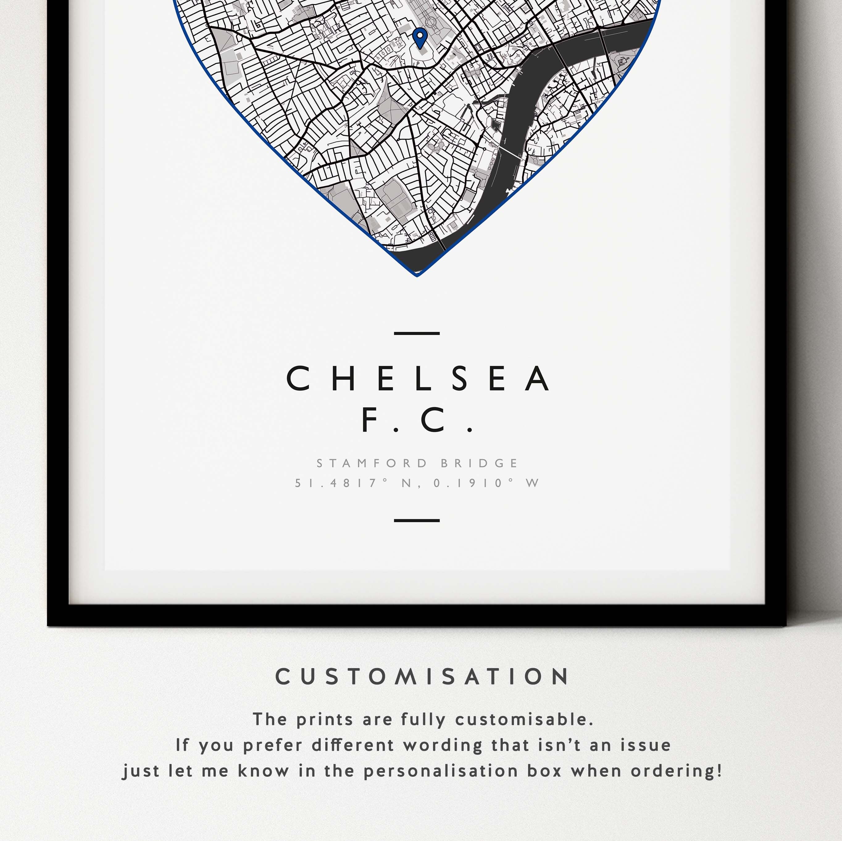Custom Football Stadium Print Map Prints Any Team City - Etsy