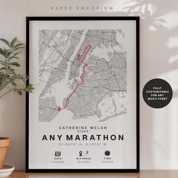 New York to Boston Map - Etsy