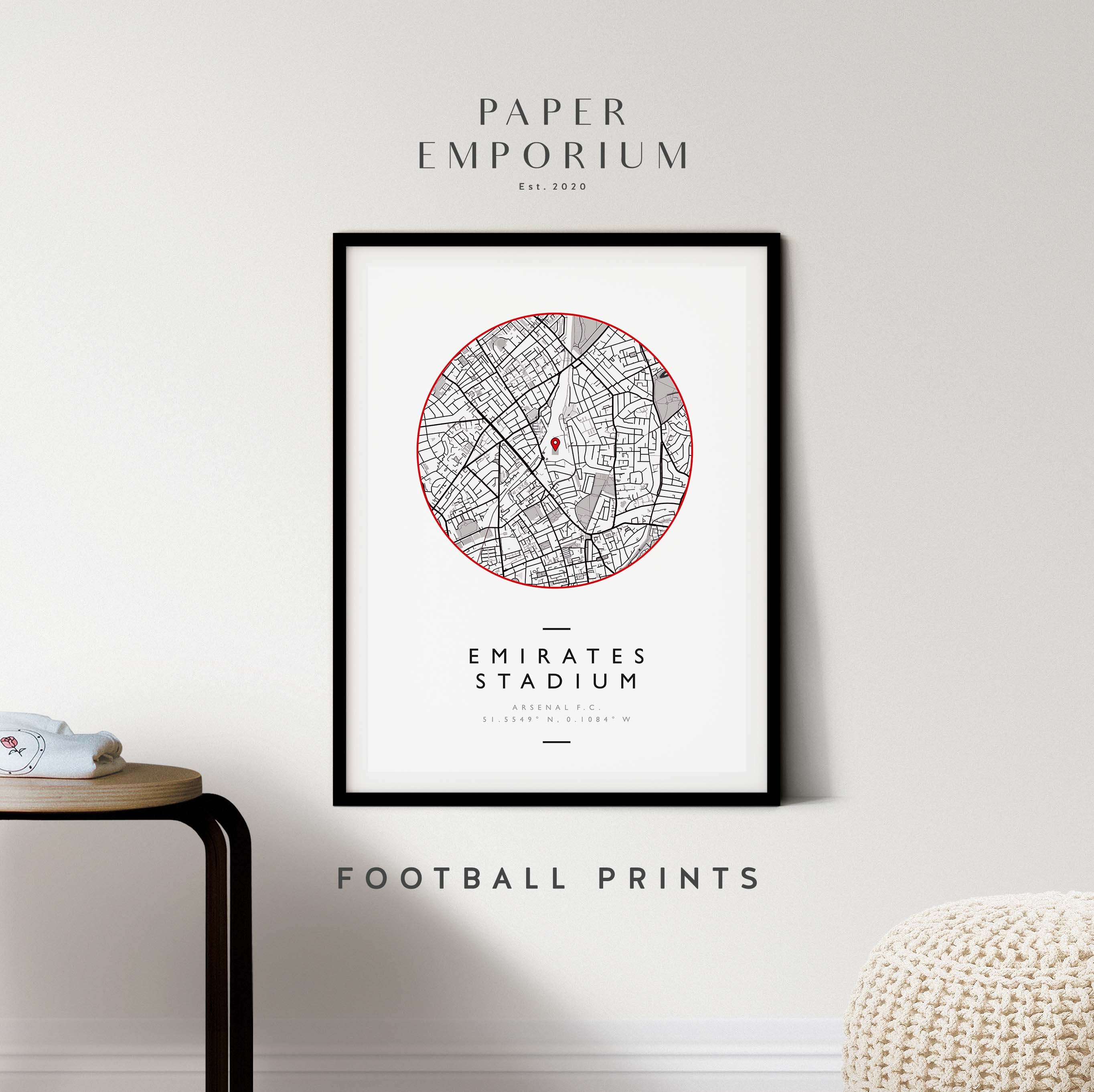 Custom Football Stadium Print Map Prints Any Team City - Etsy