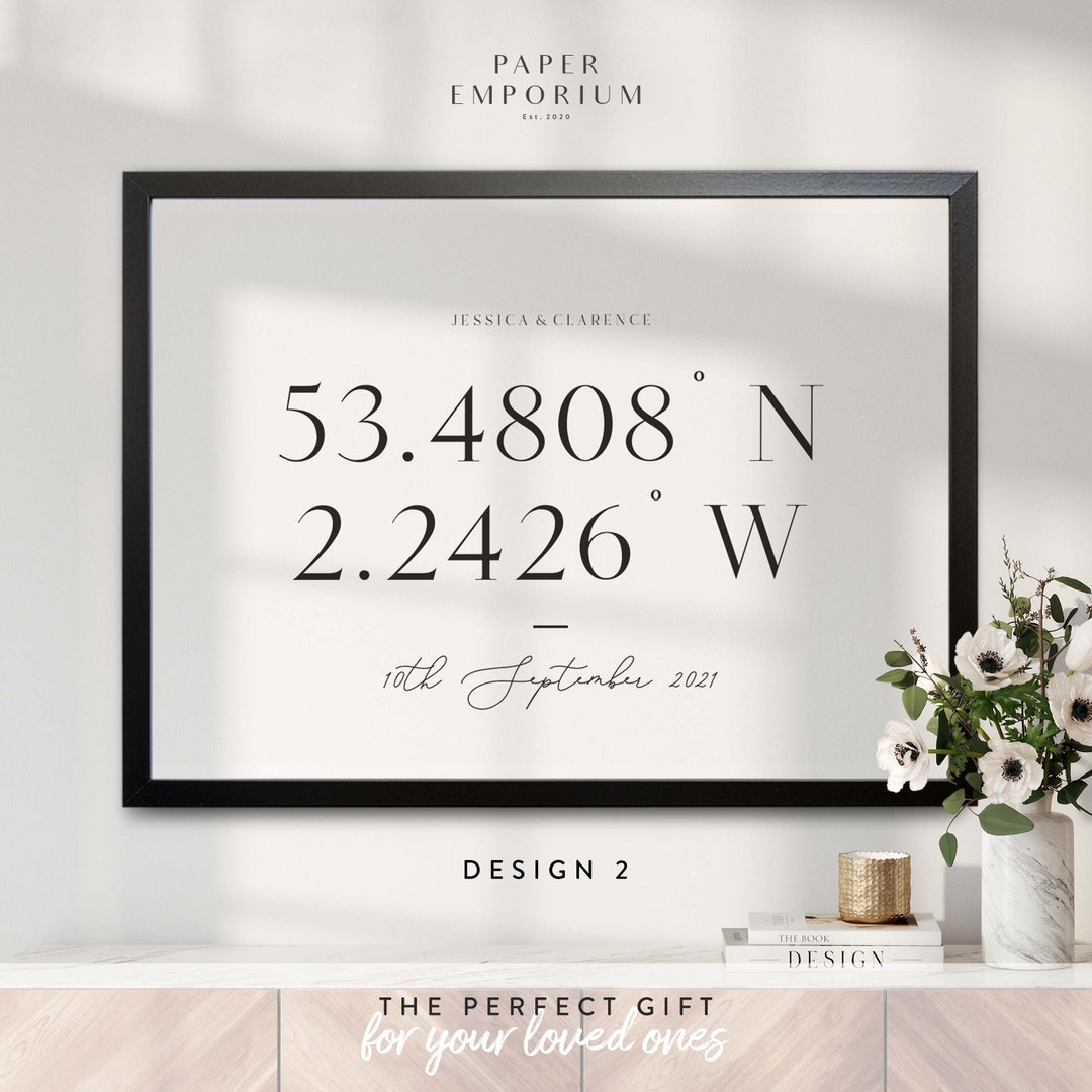 Wedding Gift Location Prints Fully Custom, City Prints, Custom ...