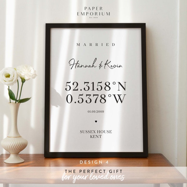 Coordinates Gift - 60+ Gift Ideas for 2024