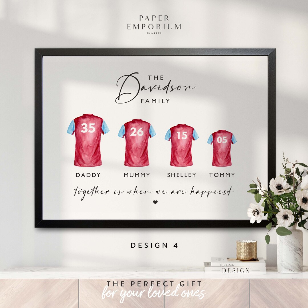 Custom Family Football Shirt Print, Family Football Print, Fathers Day ...
