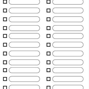 Editable Blank Check List *download & Print* - Etsy