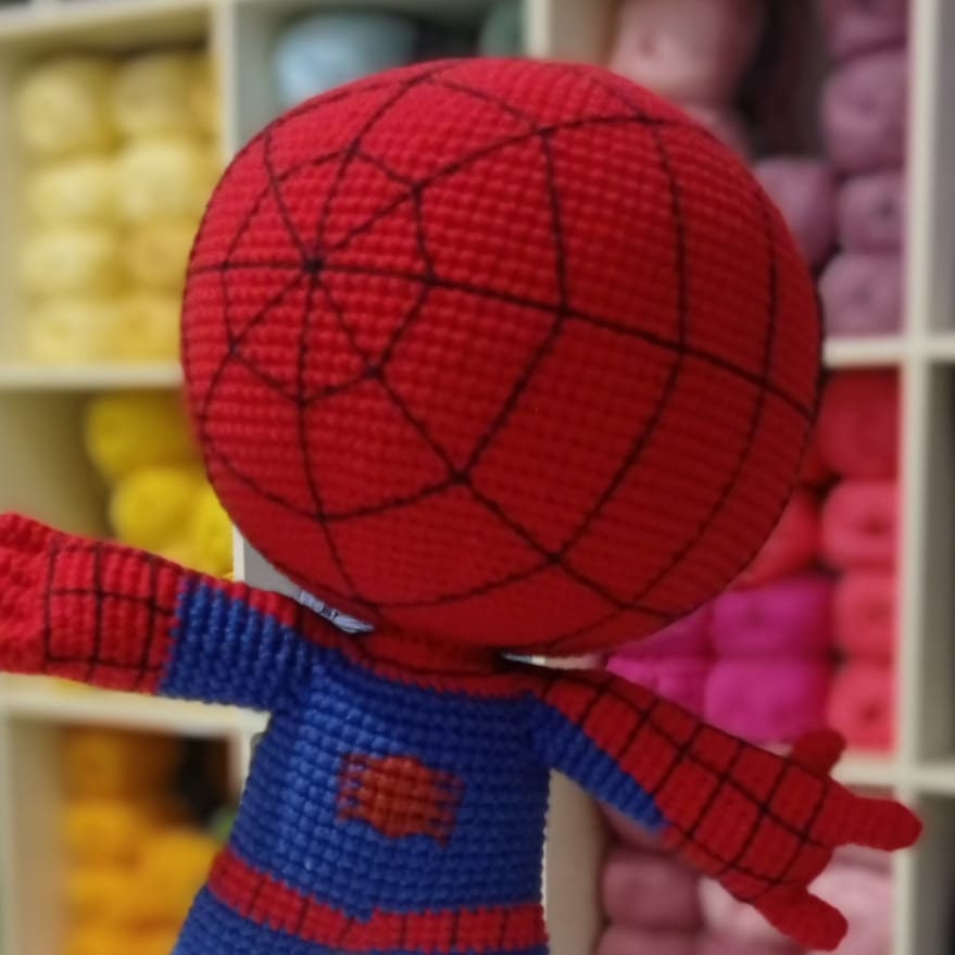 PDF amigurumi crochet pattern cute spiderman chibi - Etsy México