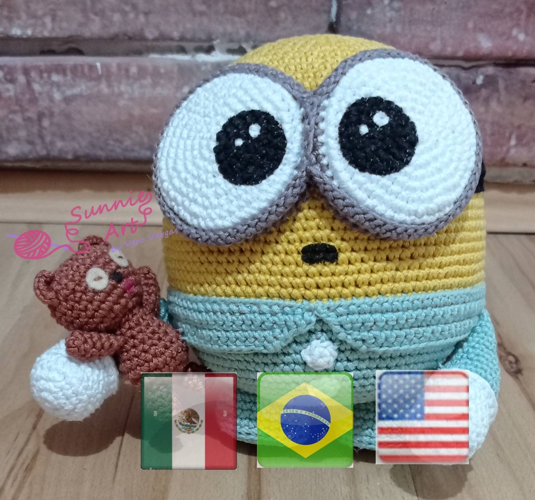 PDF Amigurumi Crochet Pattern - Minion Bob in Pajamas - Etsy