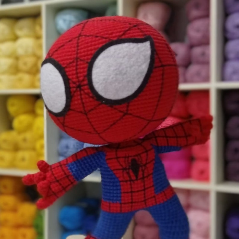PDF Amigurumi Crochet Pattern Cute Spiderman Chibi - Etsy