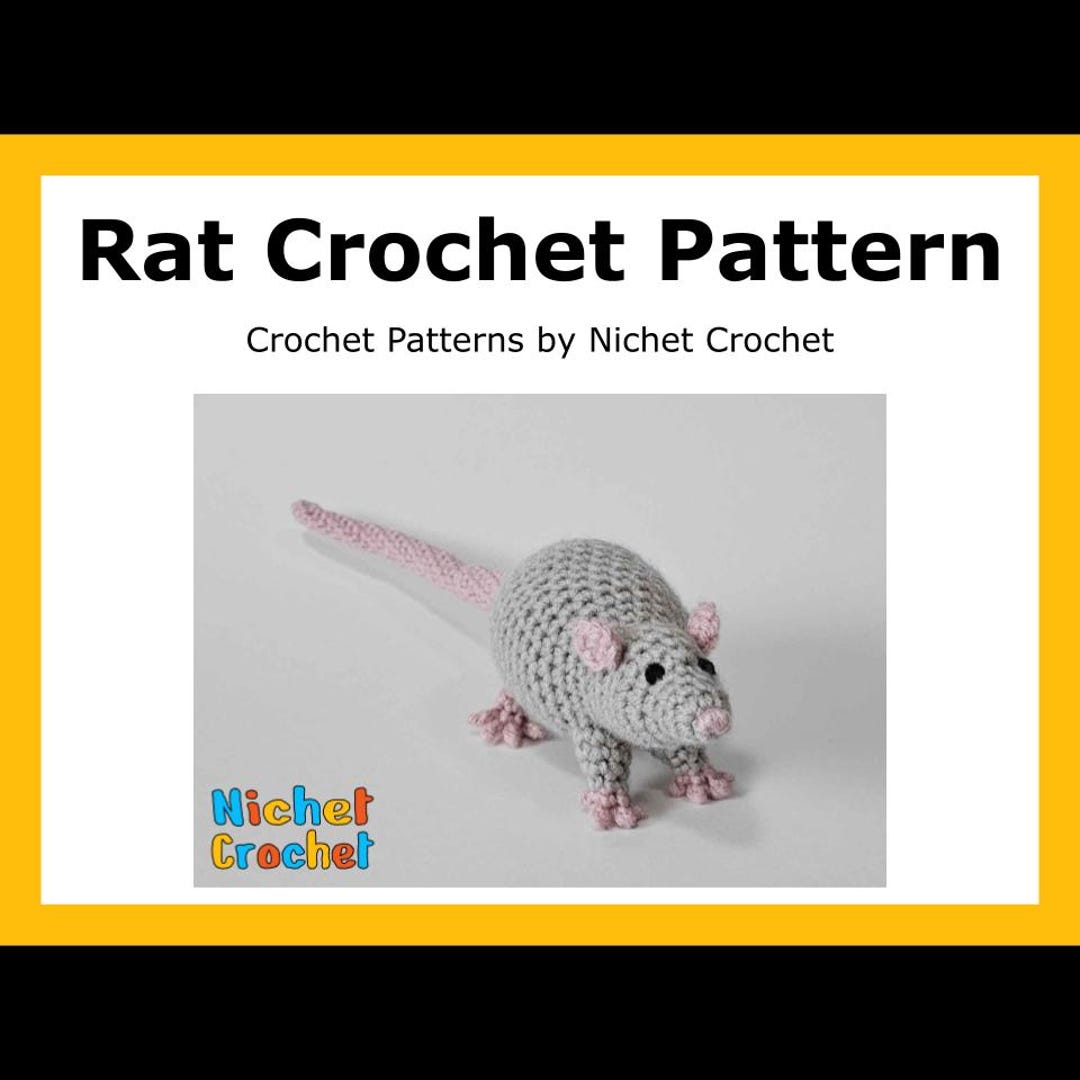 Rat Crochet Pattern, English PDF Digital Download (read Item Details ...