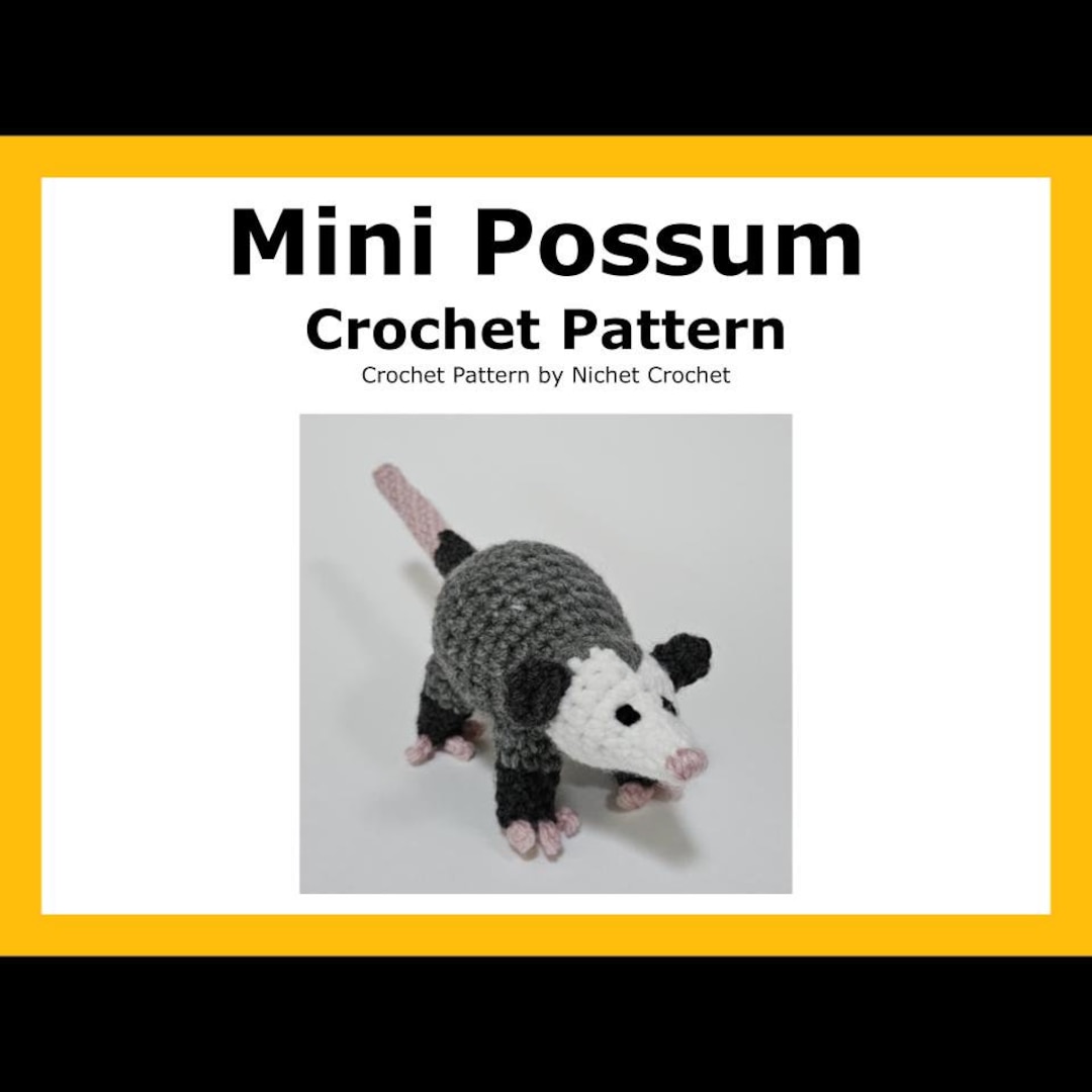 Mini Opossum Crochet Pattern, English PDF Digital Download (read Item ...