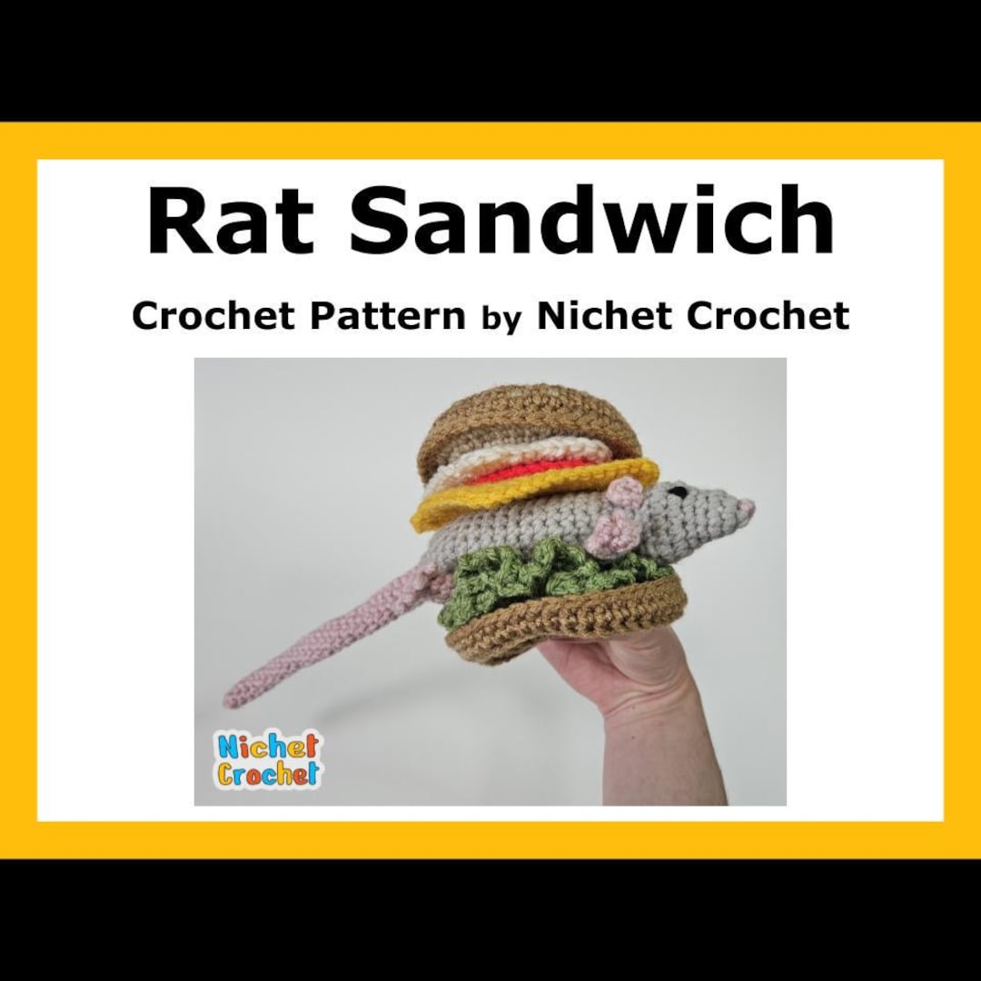 Rat Sandwich Crochet Pattern, English PDF Digital Download (read Item ...