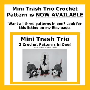 Mini Skunk Crochet Pattern, English PDF Digital Download (read Item ...
