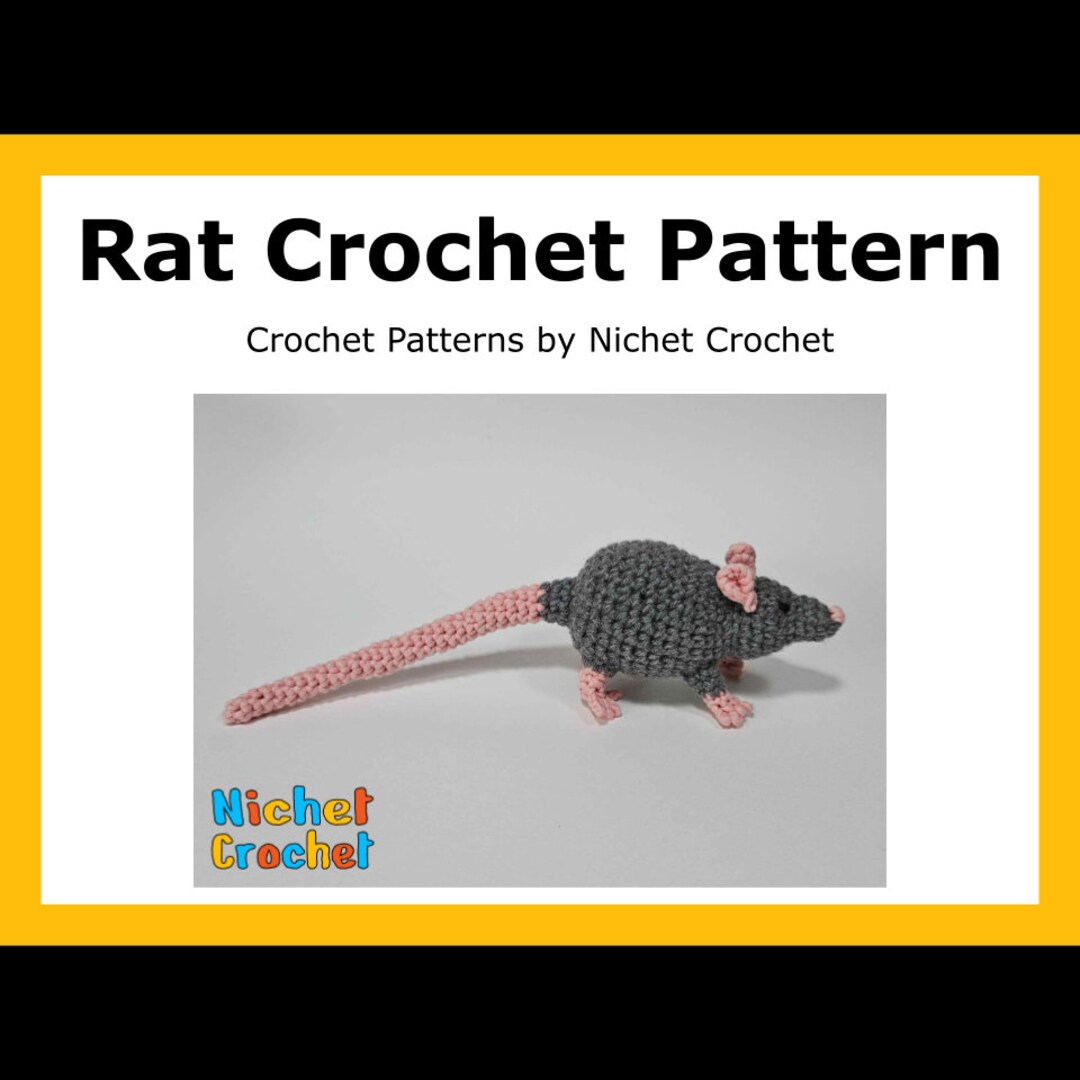 Rat Crochet Pattern, English PDF Digital Download read Item Details - Etsy