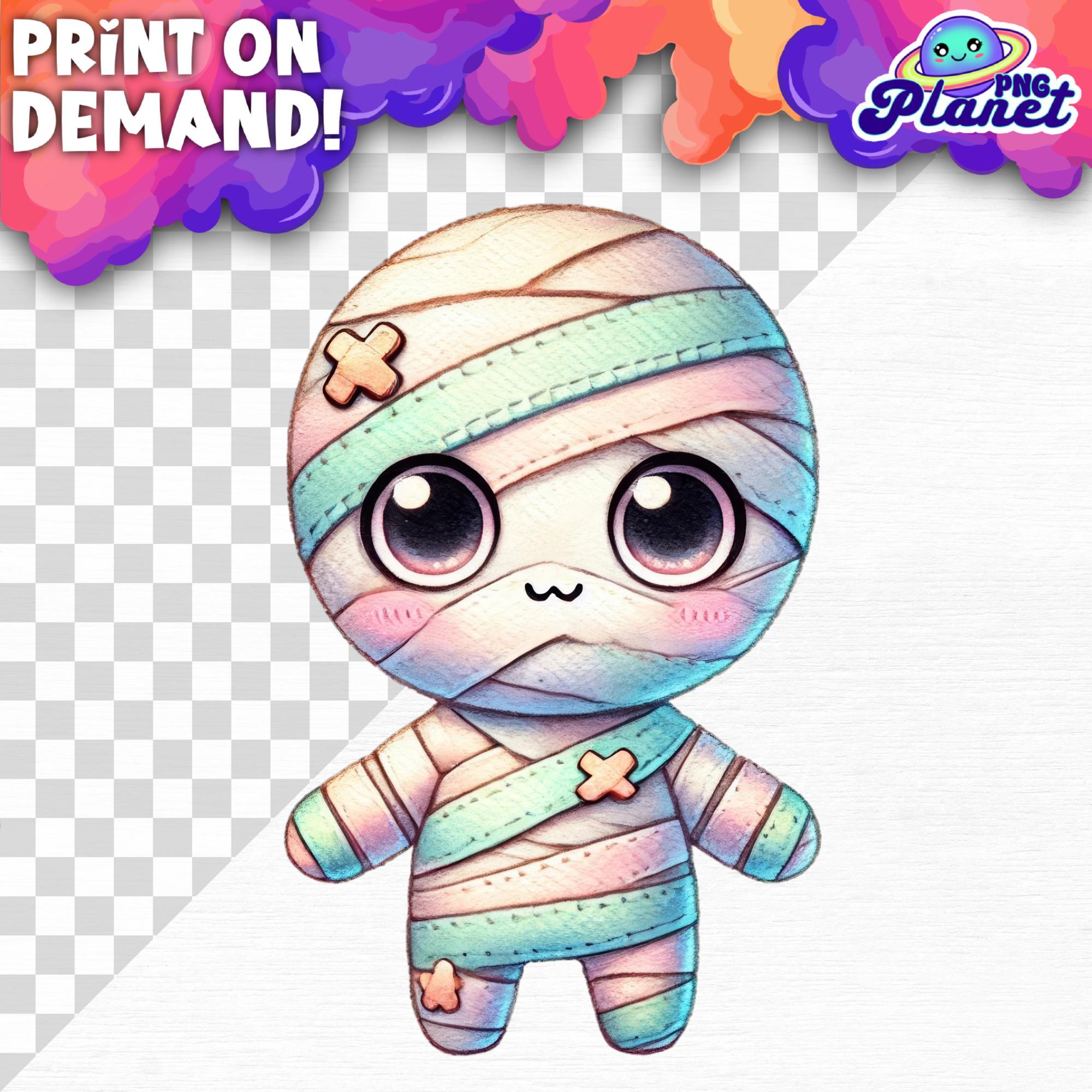 Cute Mummy Watercolor Clipart Halloween Mummy Clipart Cute Halloween ...