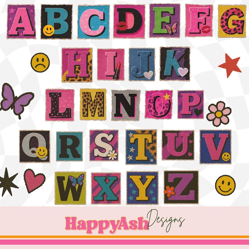 Magazine Cutout Letters - Etsy