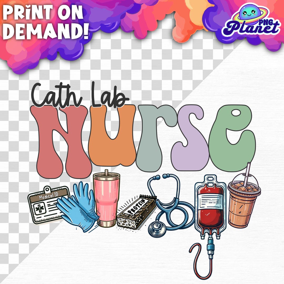 Nurse PNG Graphics Cute Cath Lab Nurse Graphic Nurse Digital Download ...