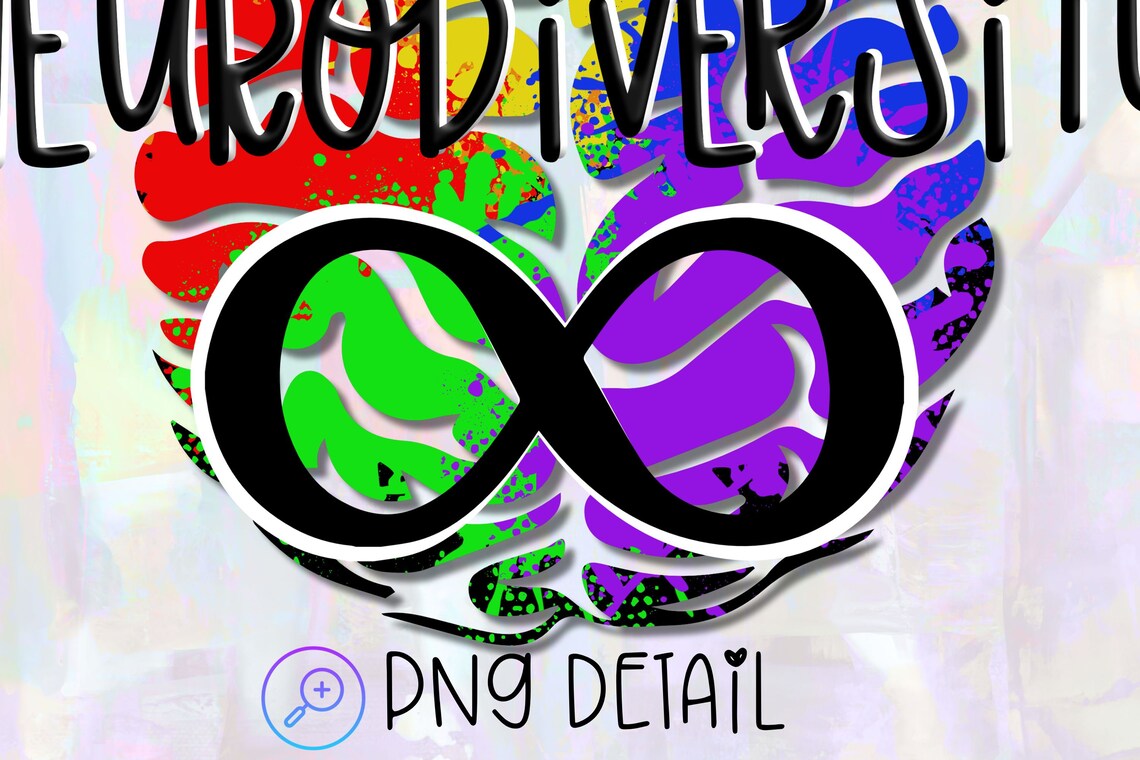 Neurodiversity PNG Neurodivergent PNG for Sublimation - Etsy