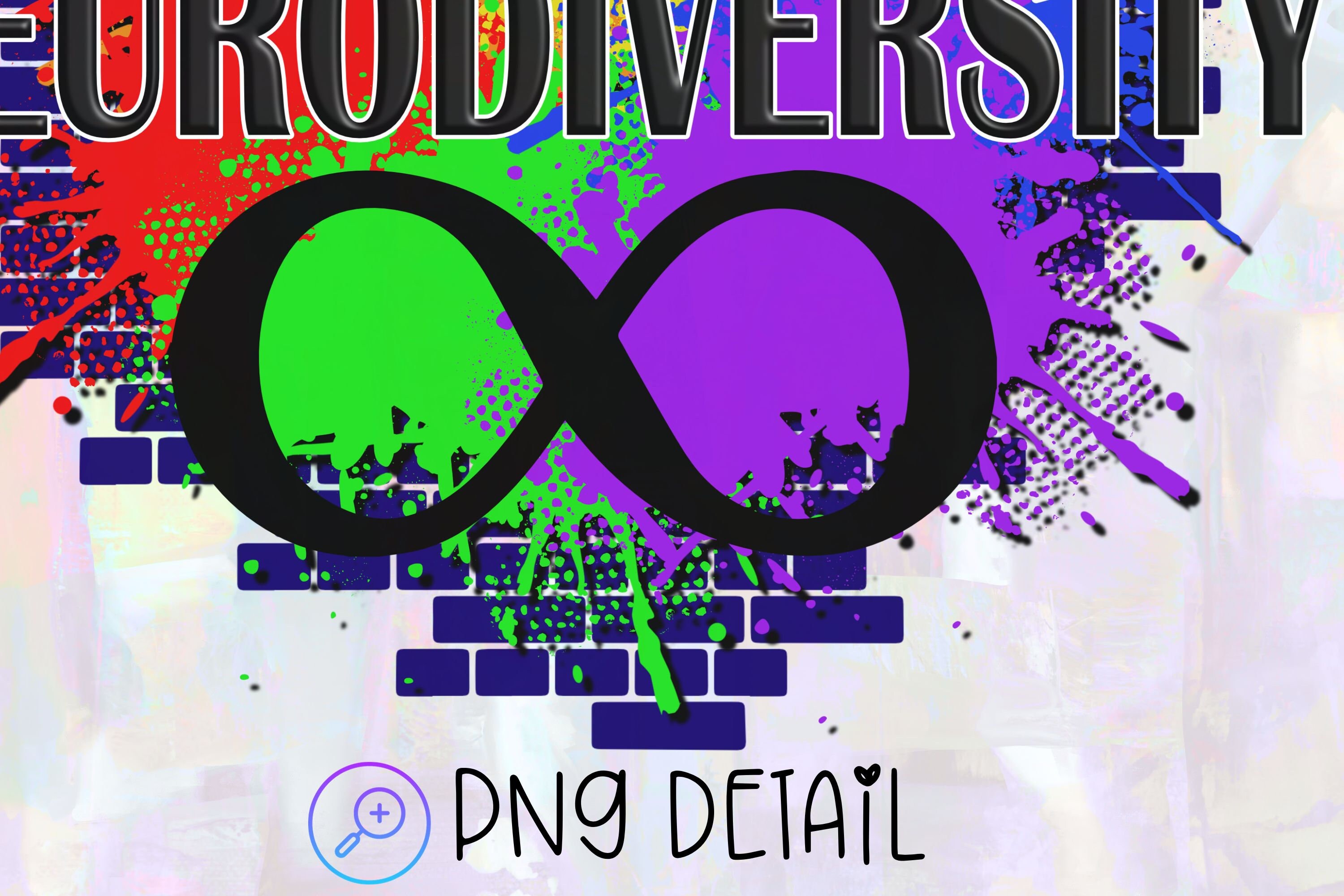 Neurodiversity PNG Neurodivergent PNG for Sublimation Celebrate ...