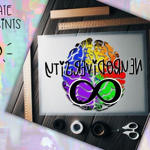 Neurodiversity PNG Neurodivergent PNG for Sublimation - Etsy