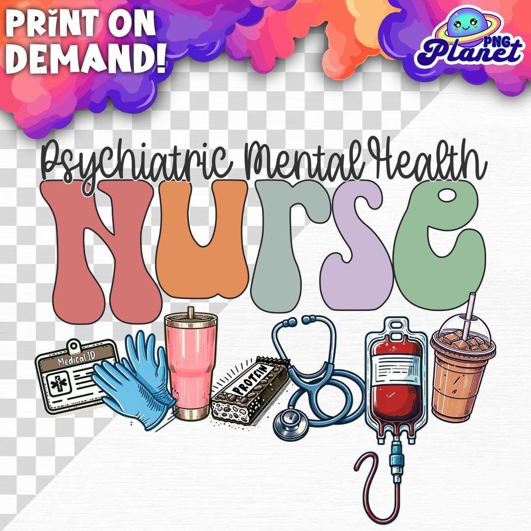 Nurse PNG Graphics Graphic Psychiatric Mental Health Nurse Digital Download Mental Health Nurse ...