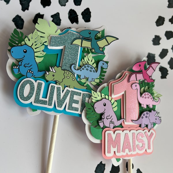 Dino Cake Topper - Etsy