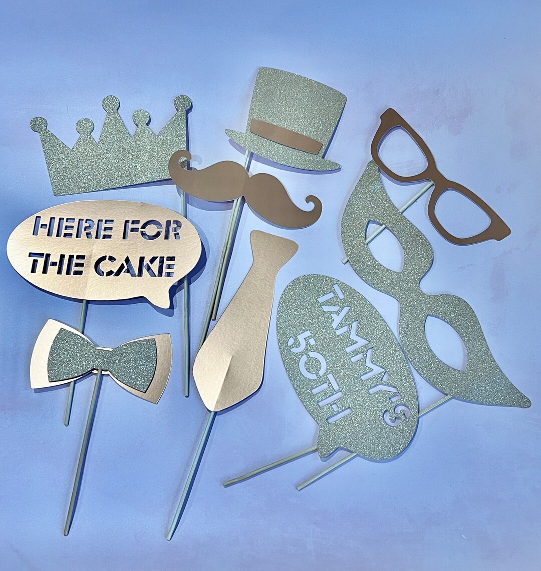 Personalised Photo Booth Props Pack | DIY Photo Booth | Birthday, Baby ...