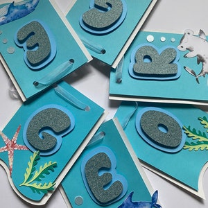 Under the Sea/ocean Theme Birthday Bunting/banner Personalised Party ...