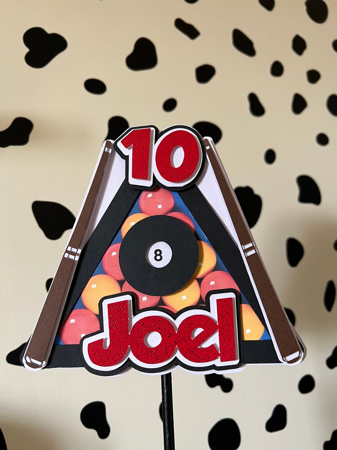 Snooker Pool Billiards Cake Topper | Birthday Party | Sports Birthday ...