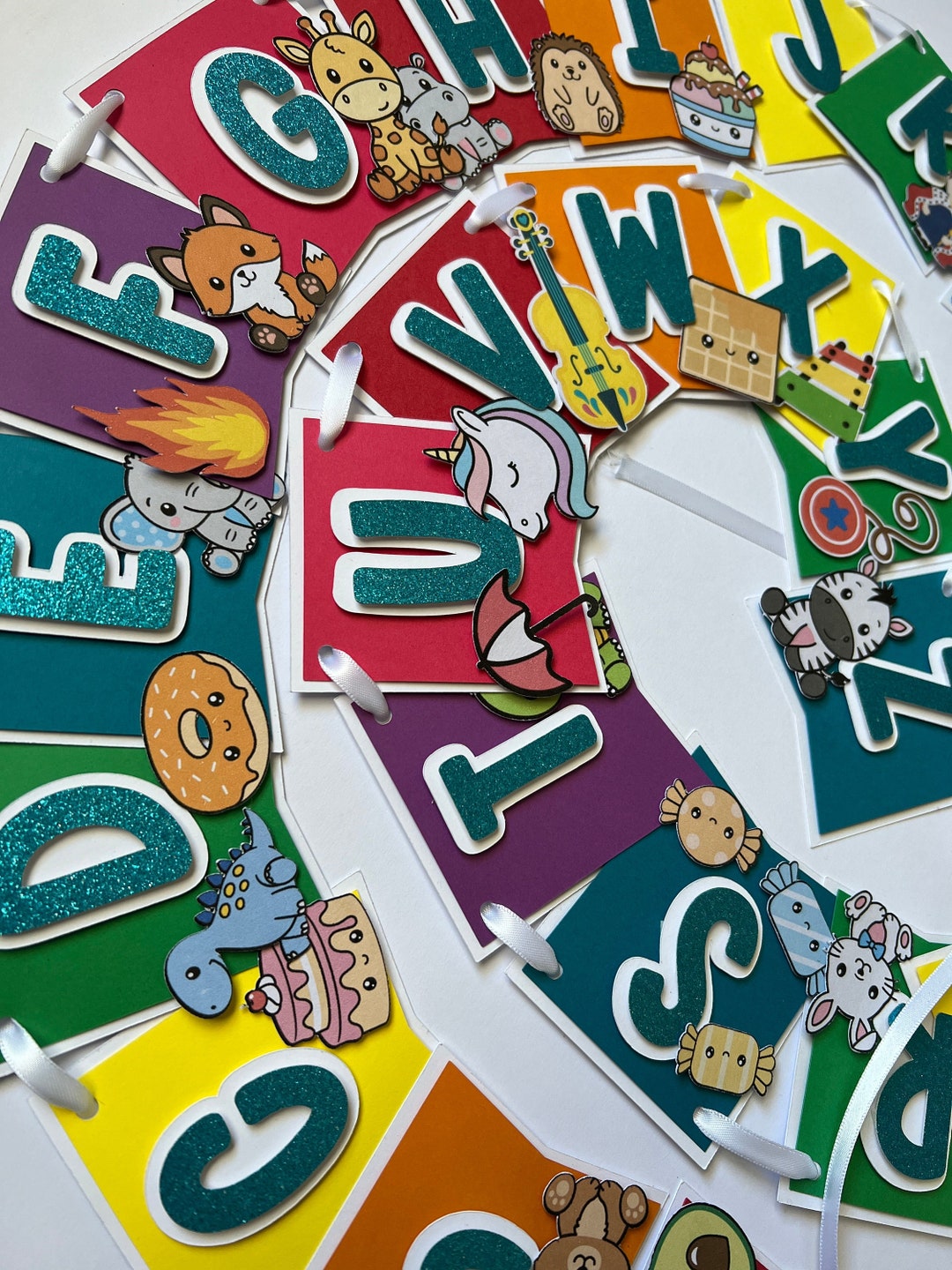 Educational Alphabet ABC Bunting/banner Pre School Education, Bedroom ...