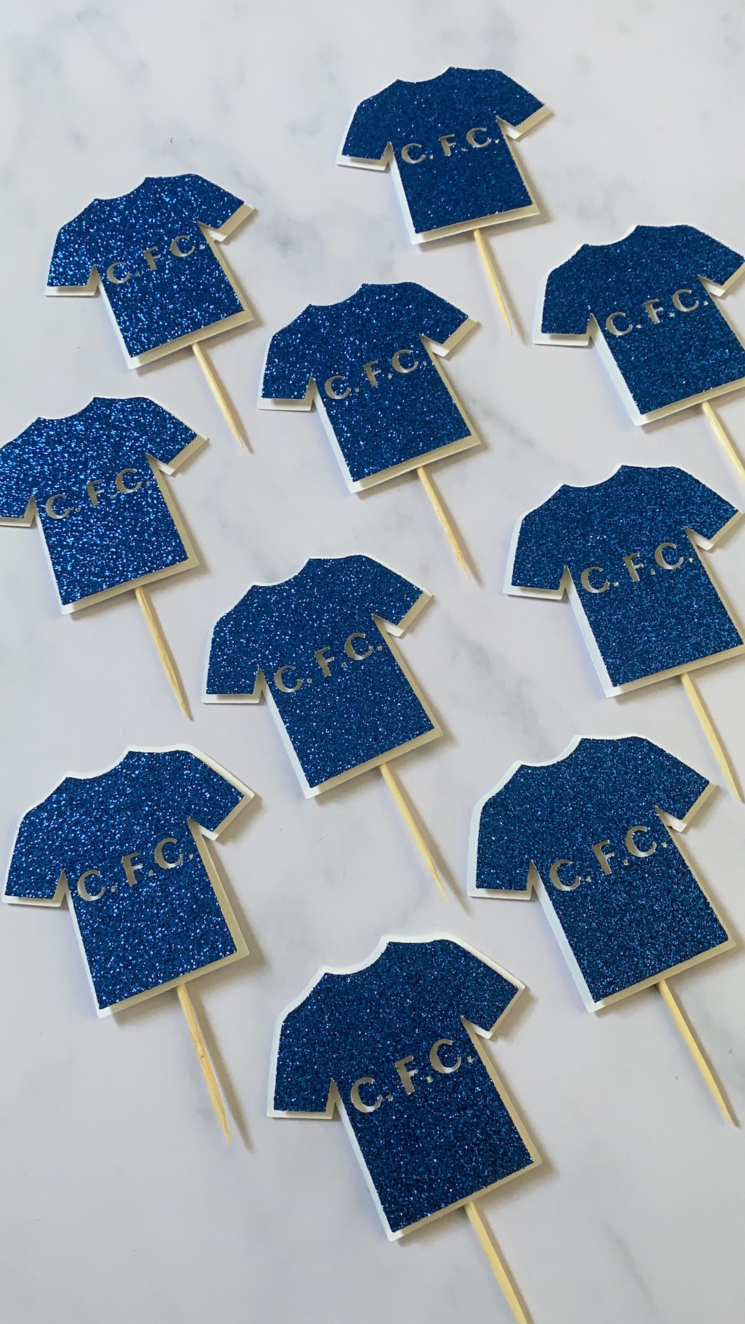 Football Shirt Cupcake/cake Toppers - Customisable Any Team Initials ...