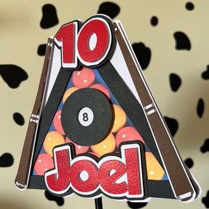 Snooker Pool Billiards Cake Topper | Birthday Party | Sports Birthday ...