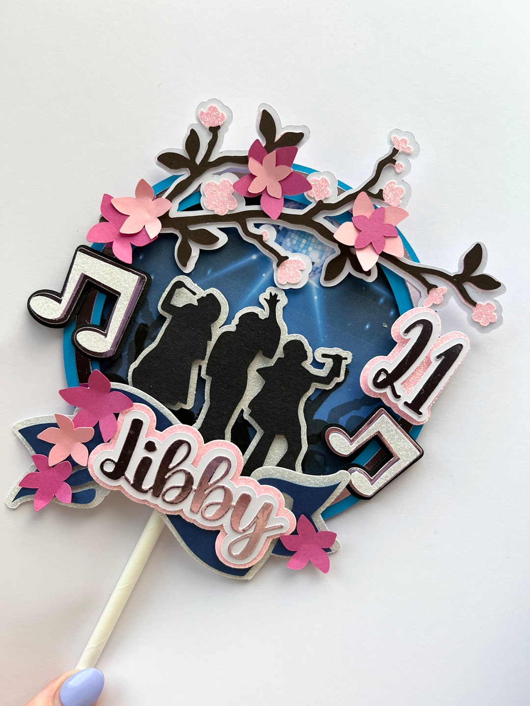 Greek Party Theme Birthday Cake Topper - Personalised Birthday Party ...