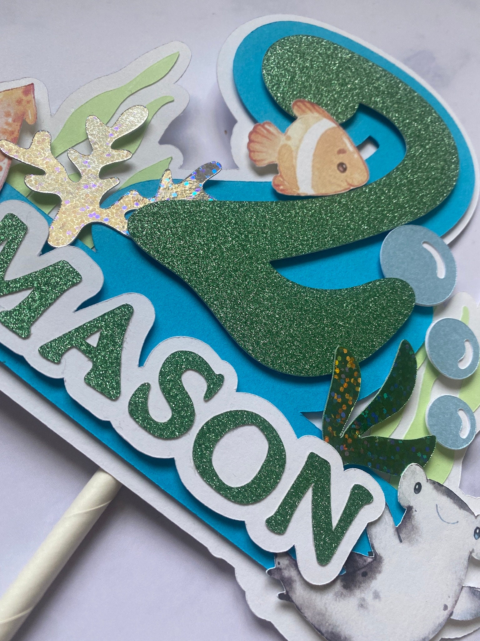 Under the Sea/ocean Party Theme - Cake Topper | Birthday Party ...