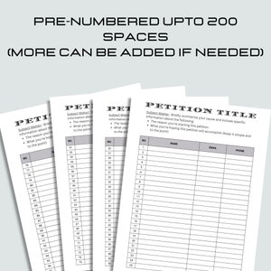 Petition Template Editable Digital Download Canva, Petition Sign up ...