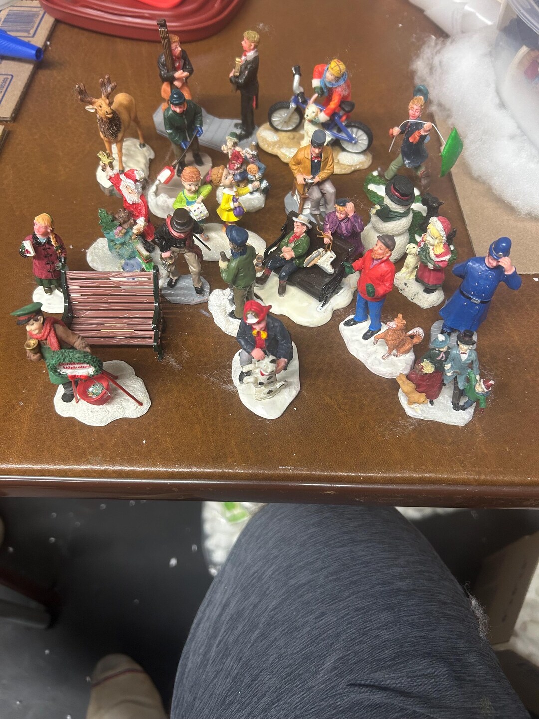 20 Assorted Vintage Lemax Figures Plus a Bench - Etsy