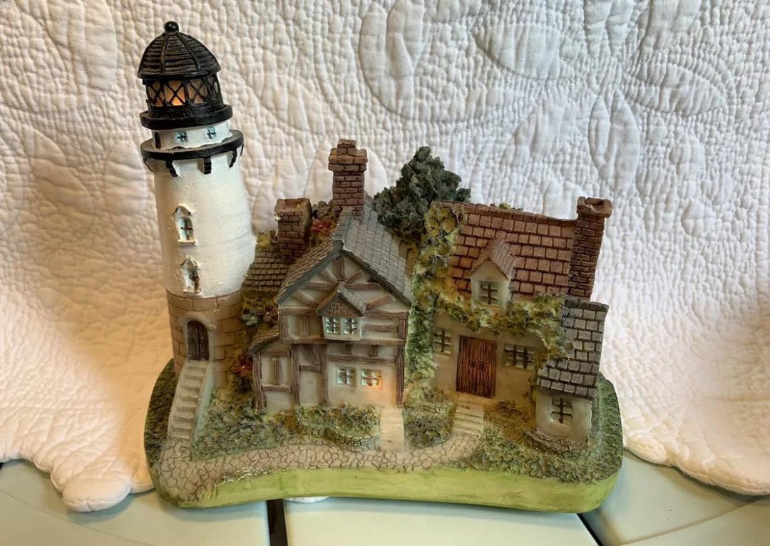 Lighthouse That Lights up Chimney Has A Tiny Chip Battery Operated - Etsy