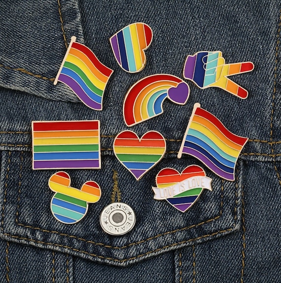 LGBTQ Pride Enamel Pins - Etsy