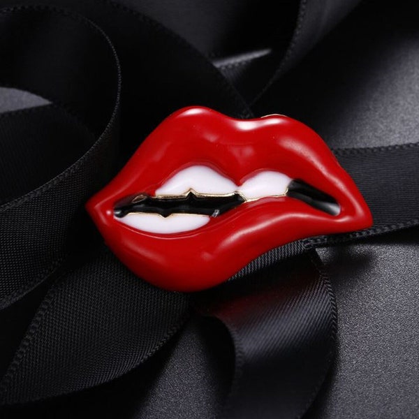 Lips Pin Etsy