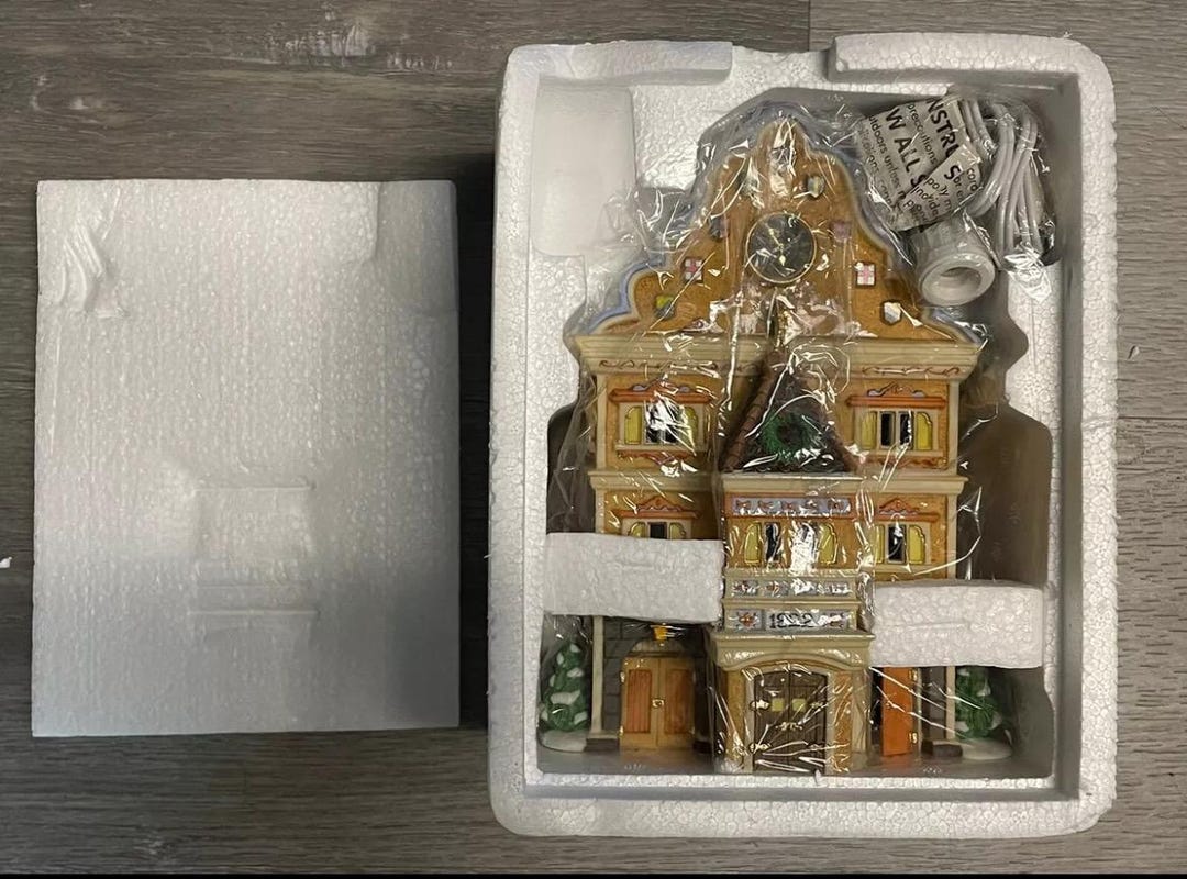 Dept 56 Alpine Village Rathaus Neudorf (town Hall) #56230 Retired - - Etsy
