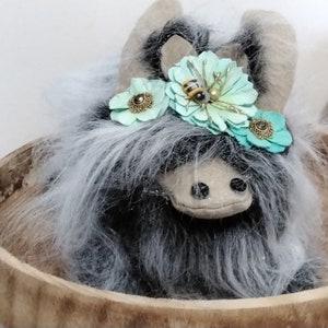Grey Highland Cow Gonk Ornament, Highland Cow Gnome, Scottish Cow ...