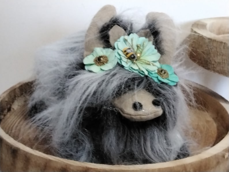 Grey Highland Cow Gonk Ornament Highland Cow Gnome Scottish - Etsy