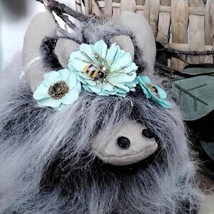 Grey Highland Cow Gonk Ornament, Highland Cow Gnome, Scottish Cow ...