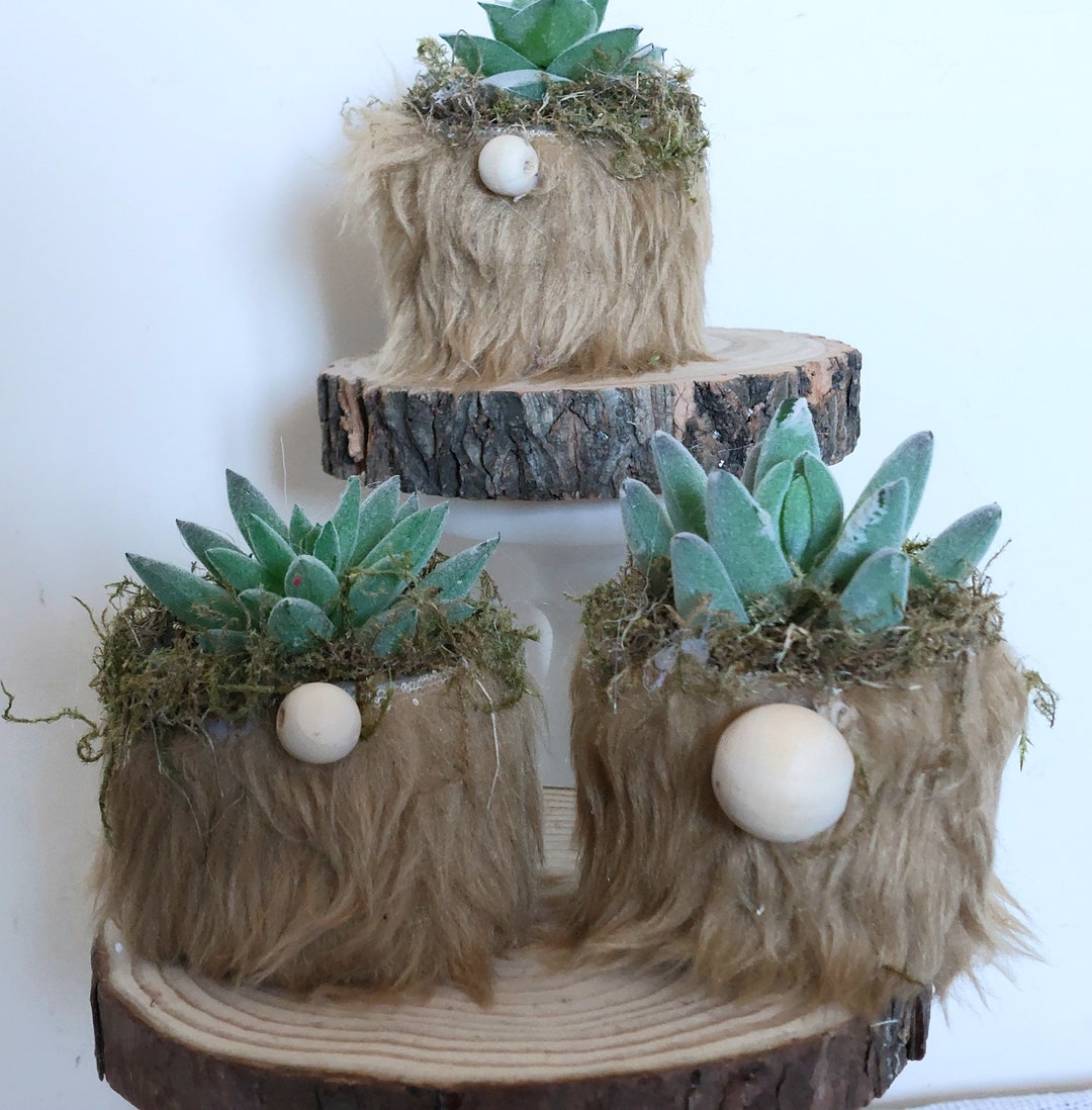 Mini Suculent Gnomes, Mini Succelent Gonk, Artificial Succelent Gonks ...