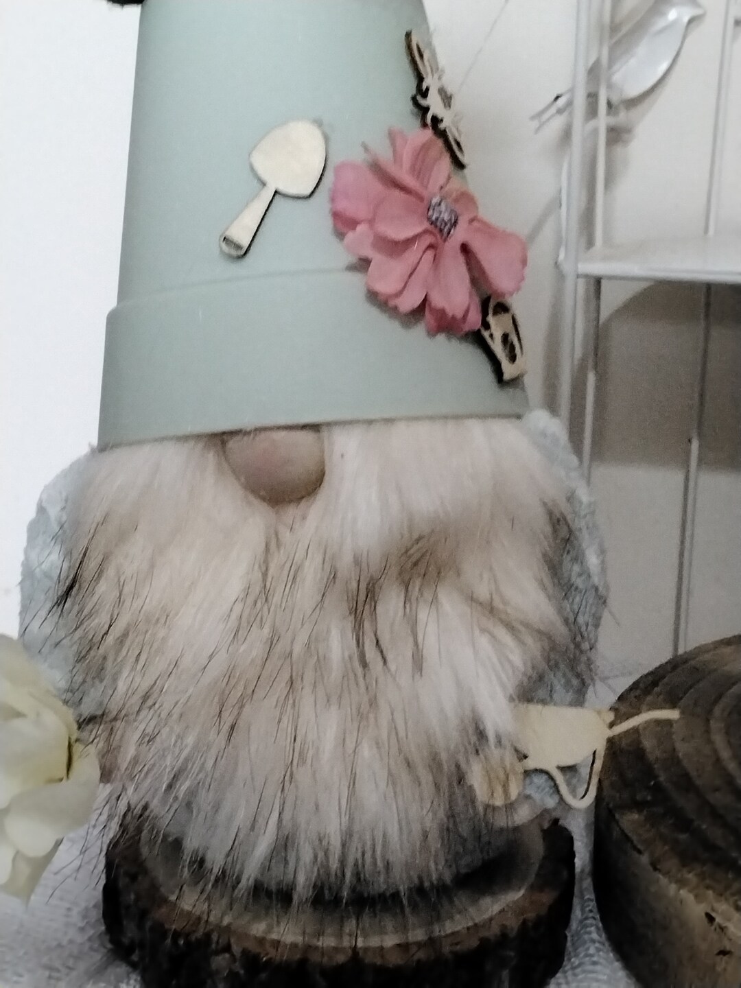 Flower Pot Head Gnome or Gonk in Green. Green Shelf Sitter Pothead Gonk ...