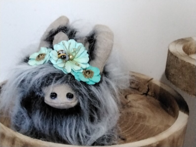 Grey Highland Cow Gonk Ornament Highland Cow Gnome Scottish - Etsy