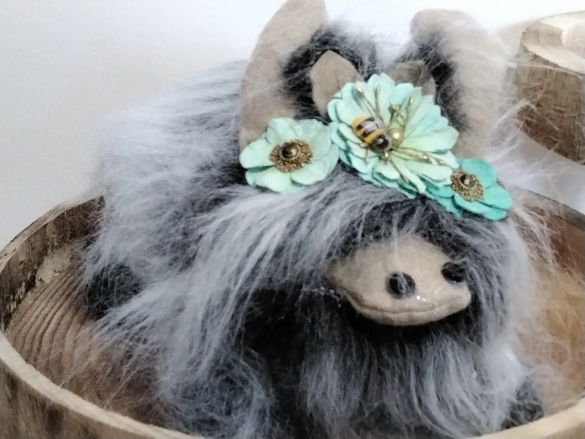 Grey Highland Cow Gonk Ornament Highland Cow Gnome Scottish - Etsy