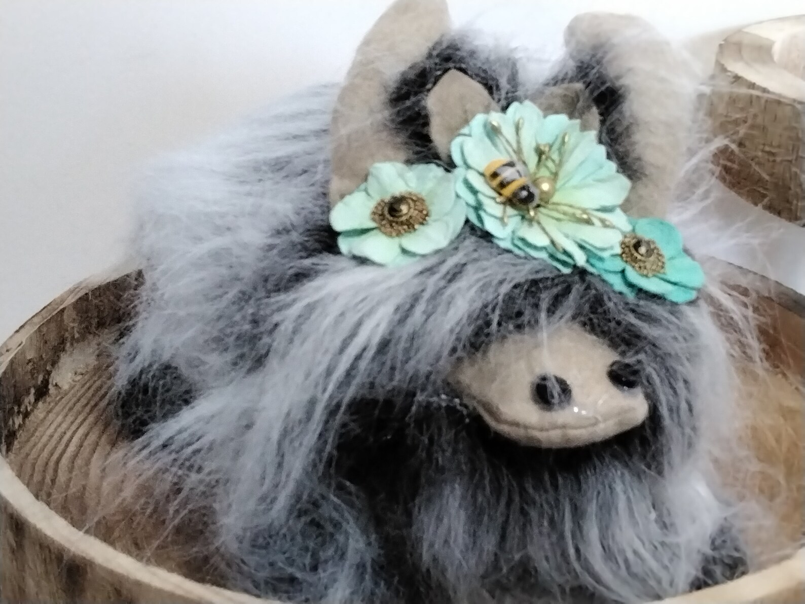 Grey Highland Cow Gonk Ornament Highland Cow Gnome Scottish - Etsy