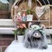 Grey Highland Cow Gonk Ornament, Highland Cow Gnome, Scottish Cow ...