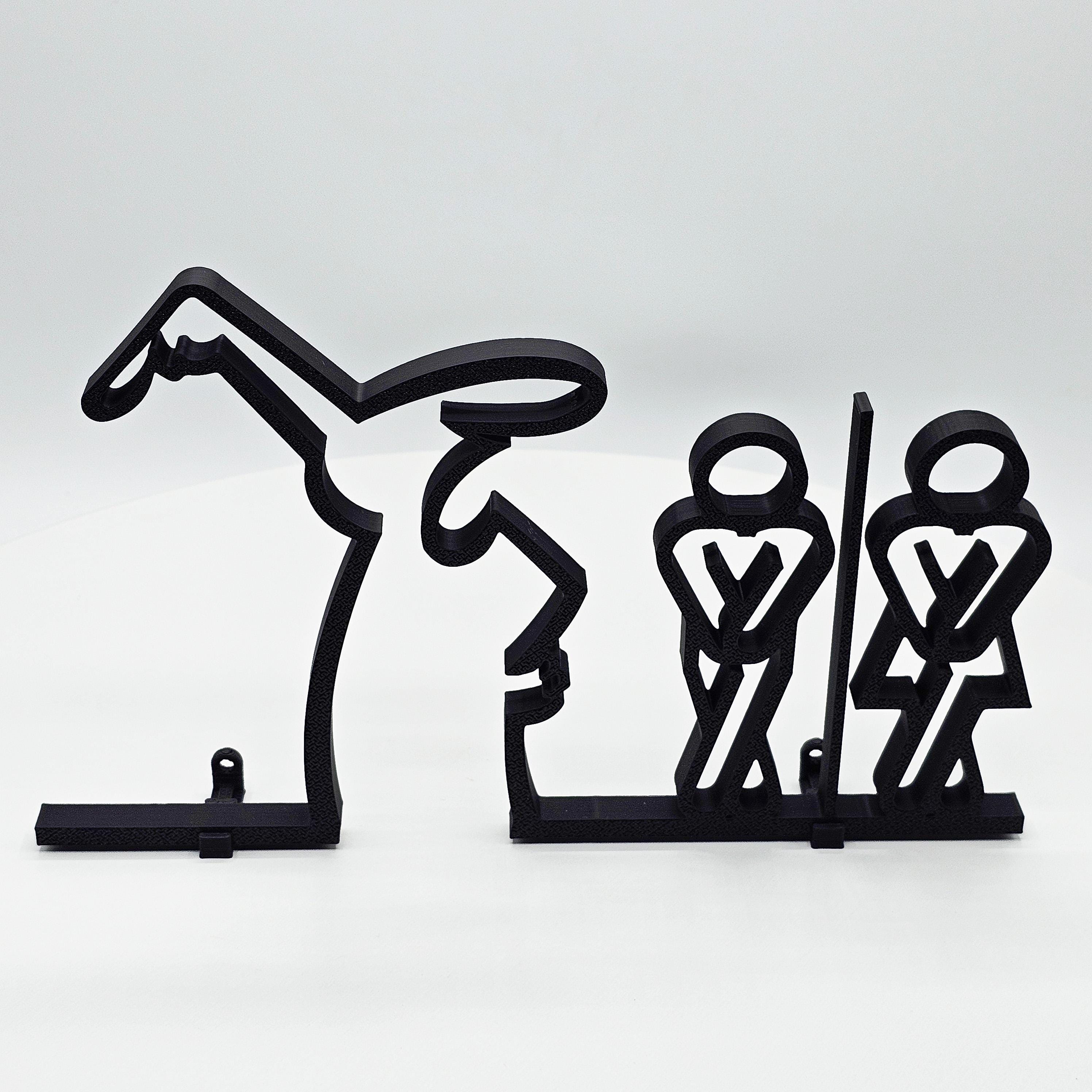 La Linea Figurine | Toilet Signpost 2 | Large Color Selection | up to ...