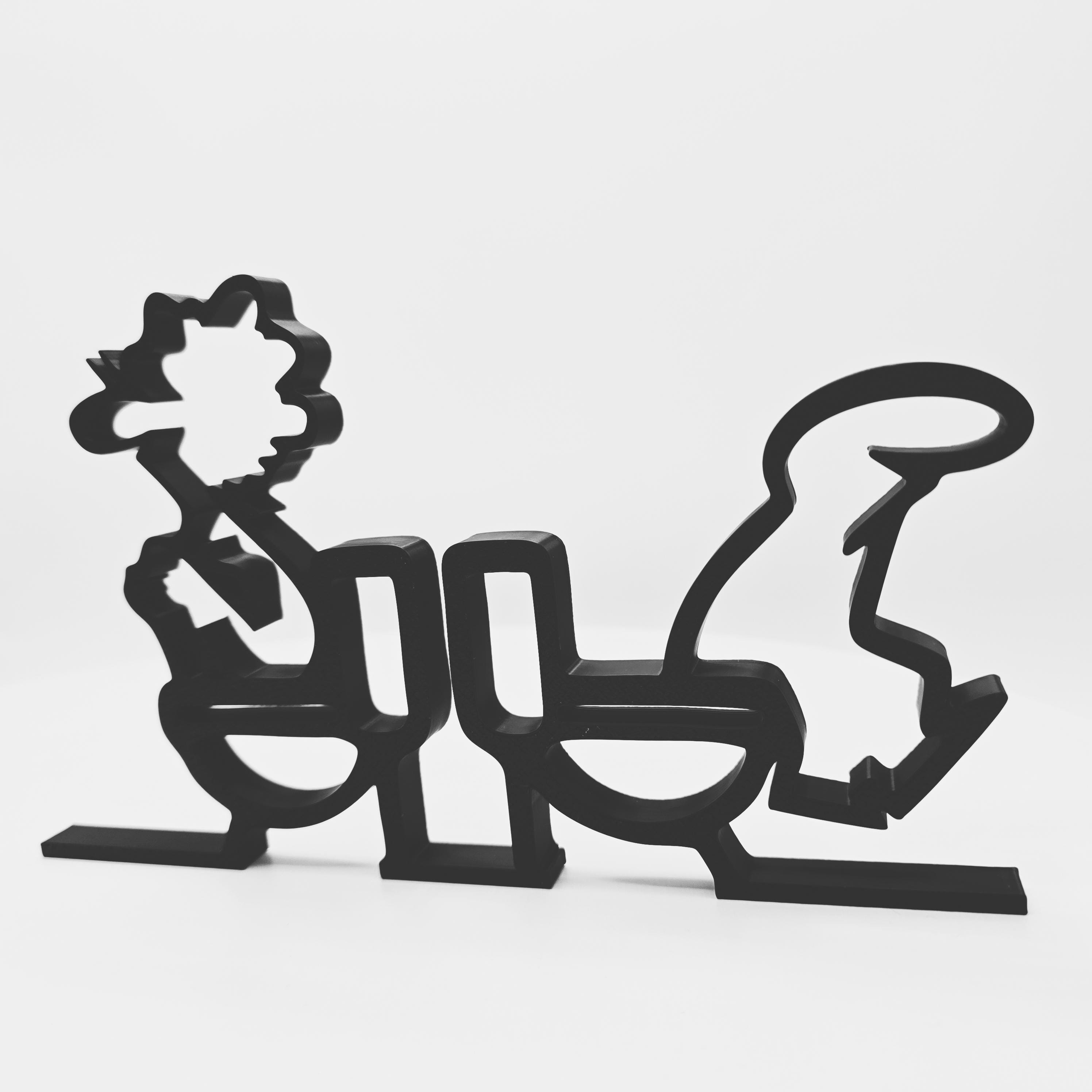 La Linea Toilet Figurine – Humorous Decor. 3D Wall Decoration or ...